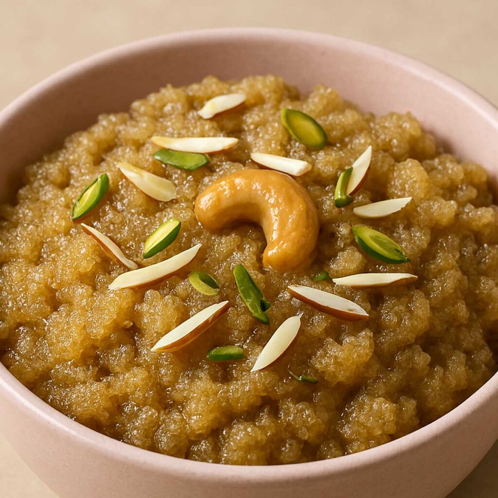 Suji Halwa Recipe (Sooji Halwa) : Healthy Indian Recipes