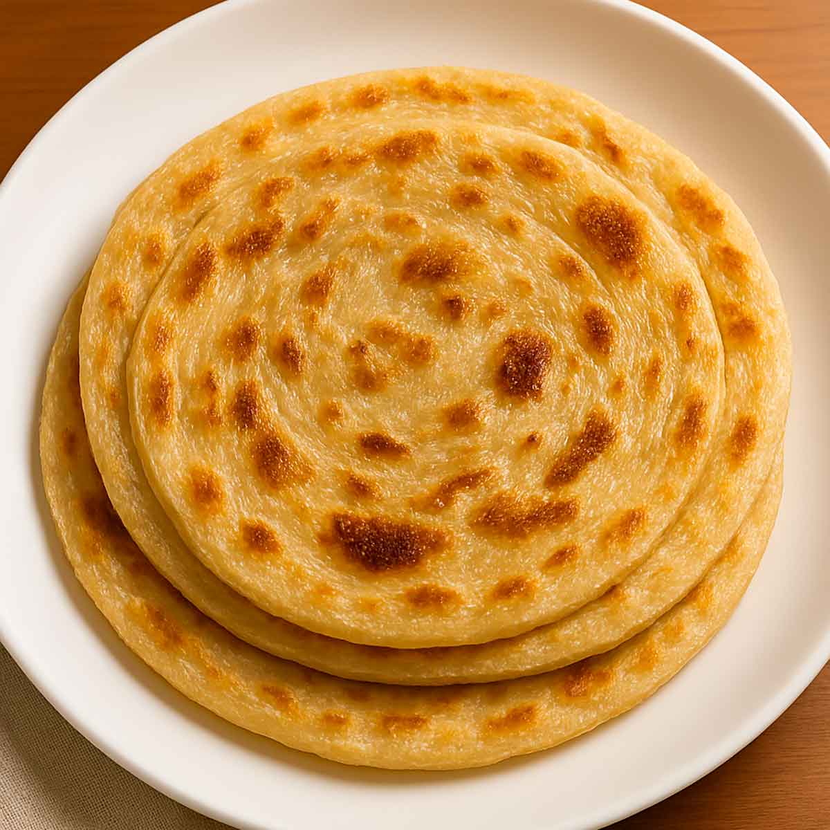 Paratha Recipe (Flaky Indian Flatbread) : Healthy Indian Recipes